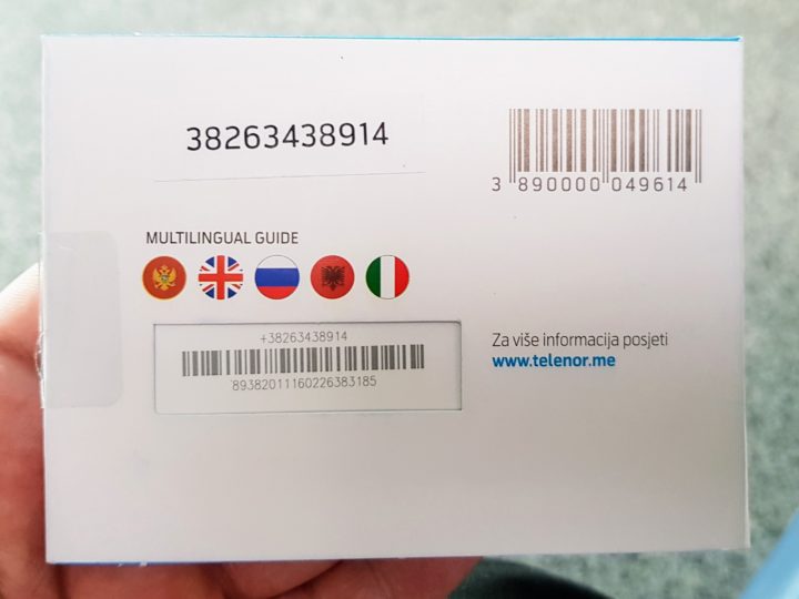 Buying a SIM Card in Montenegro - Roaming Required
